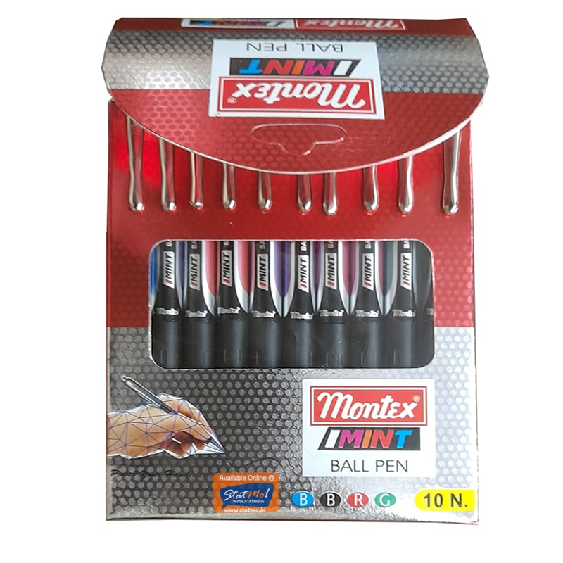 Montex Mint Ball Pens (Pack of 10) – StatMo