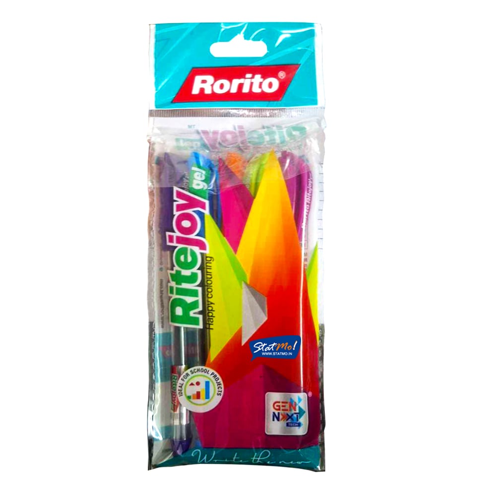 Rorito Ritejoy Gel Pen Assorted (Pack of 10) – StatMo