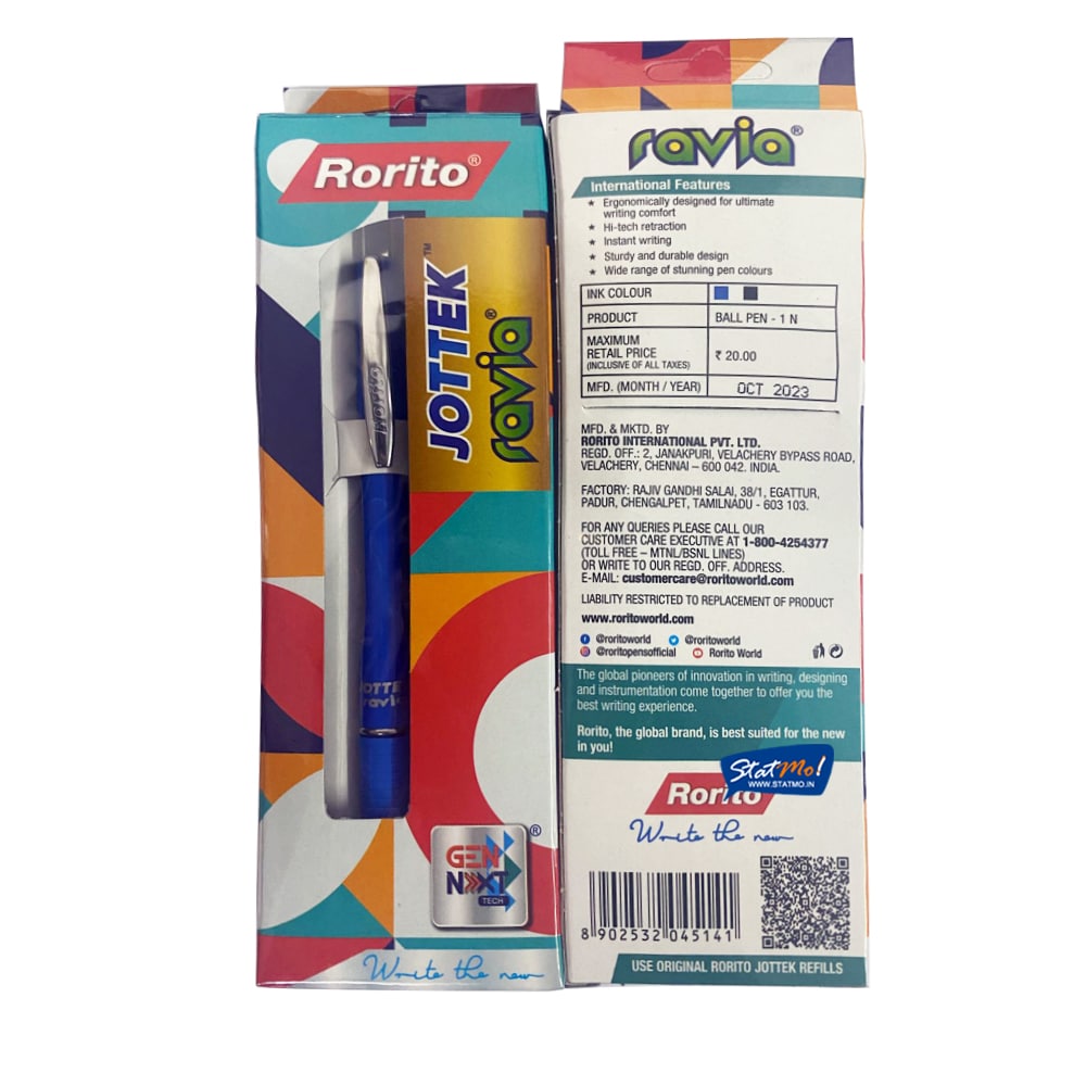 Rorito Jottek Ravia Ball Pen Pack of 5 – StatMo