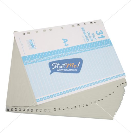 Solo Separatorz Divider A4 Dividers Uni Colour (Set of 31) – StatMo