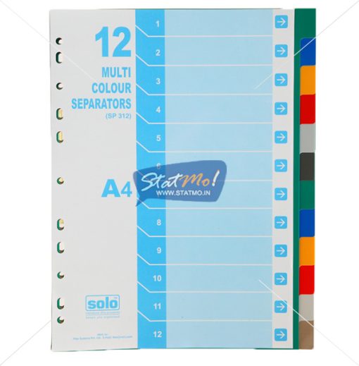Solo Separatorz Divider A4 Multi Color (Set of 12) – StatMo