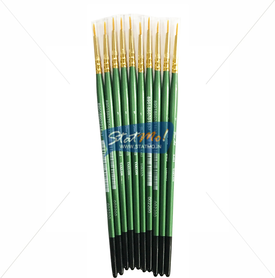 Pidilite Fine Art Brushes Pointed Round No-1 (Pack of 10) – StatMo