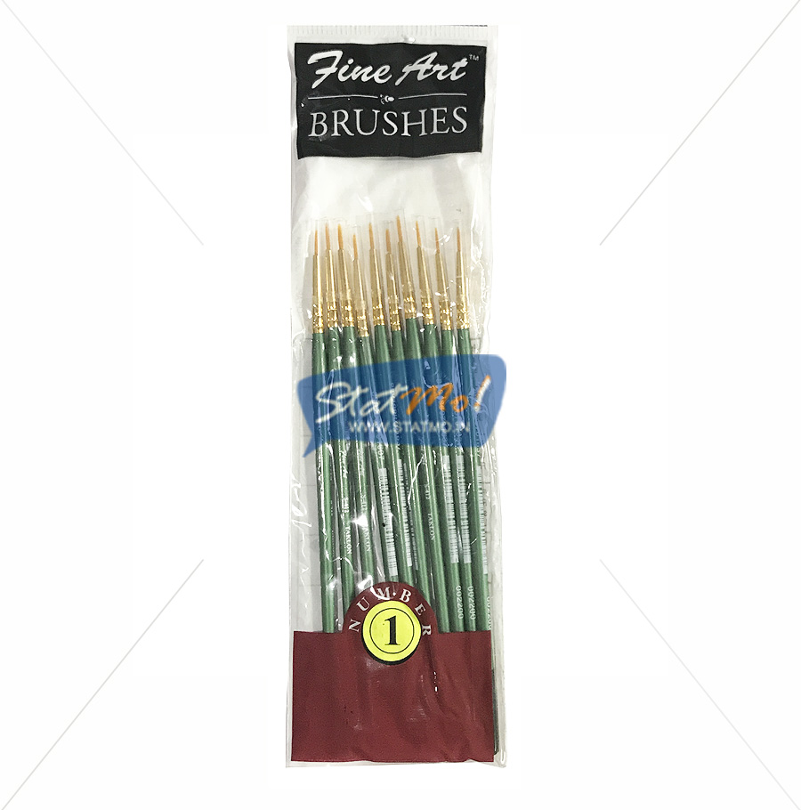Pidilite Fine Art Brushes Pointed Round No-1 (Pack of 10) – StatMo