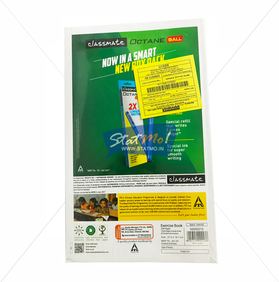 Classmate Long Notebook 256 Pages – StatMo