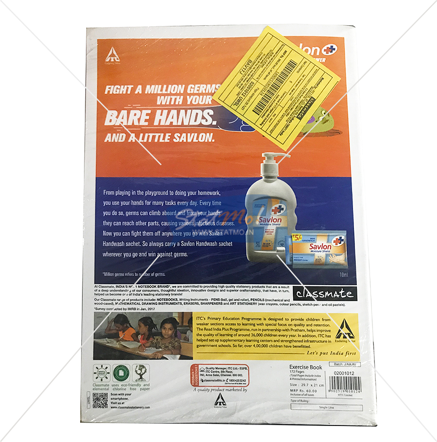 Classmate Long Notebook Single Line 172 Pages – StatMo