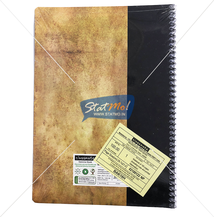 Classmate Pulse Spiral Notebook 180 Pages Unruled – StatMo