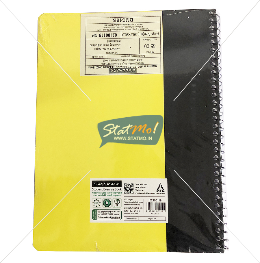 Classmate Pulse Spiral Notebook Single Line – StatMo