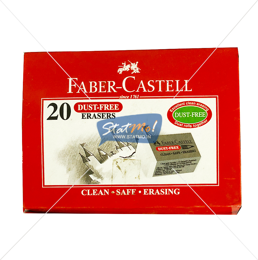 Faber Castell Dust Free Eraser (Pack of 20) – StatMo