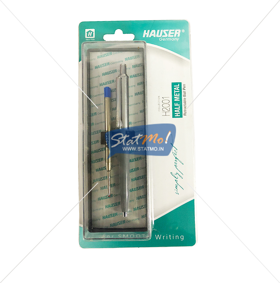 Hauser Half Metal Retractable Ball Pen – StatMo