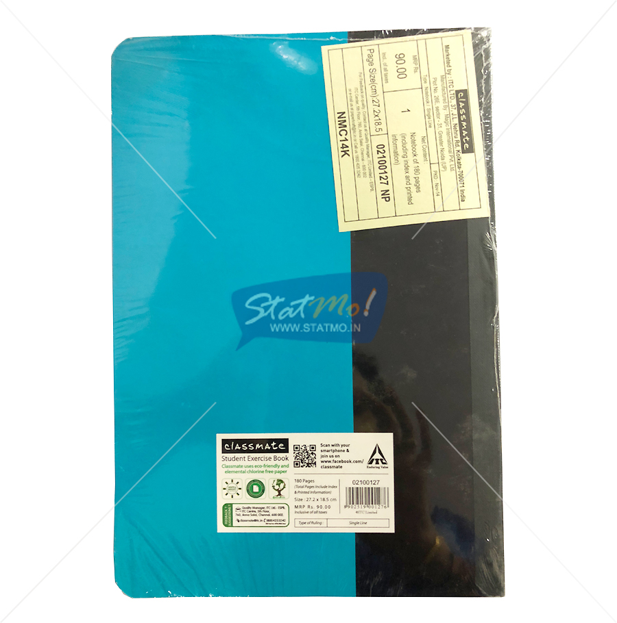 Classmate Notebook Single Line 180 Pages – StatMo