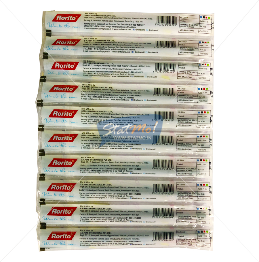 Rorito Flymax Gel Pen Refill (Pack of 10) – StatMo