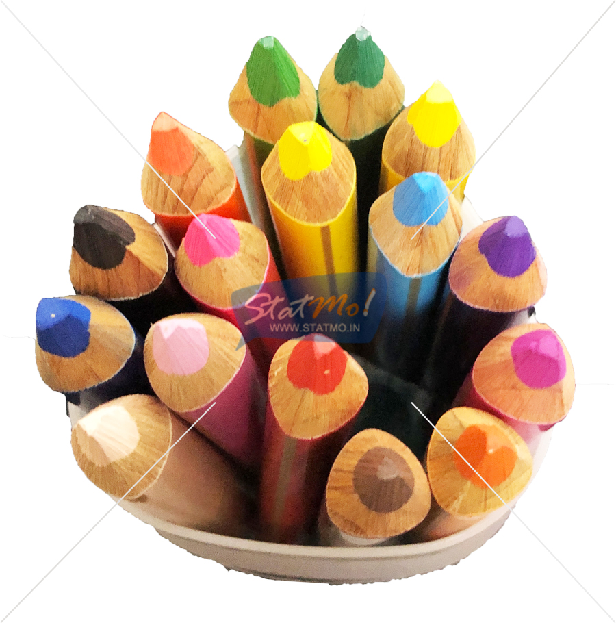 Doms Mega Triangle Colour Pencils 16 Shades – StatMo