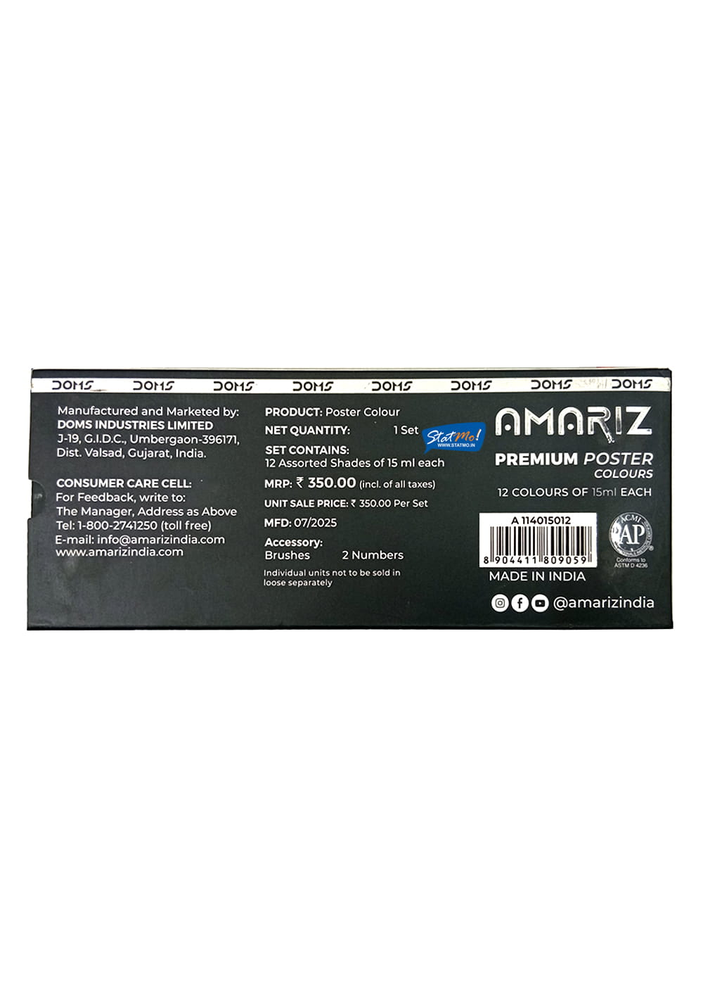 Doms Amariz Premium Poster Colours 12 Shades – StatMo
