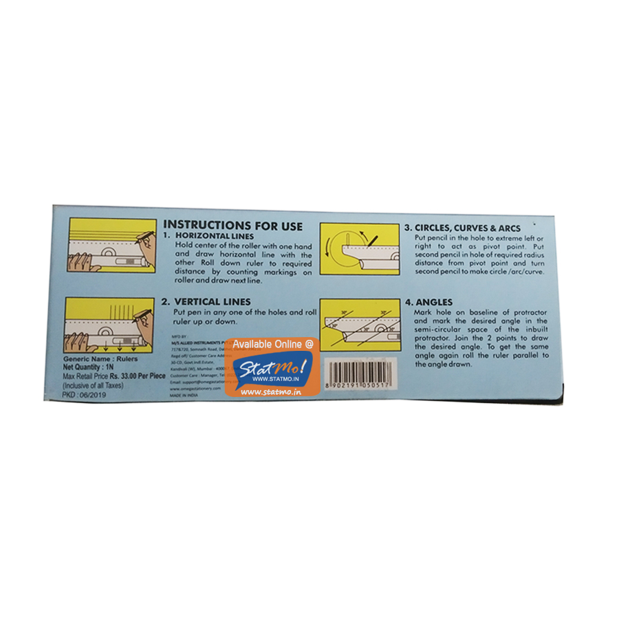 Omega Roll-N-Draw Ruler (Scale) – StatMo