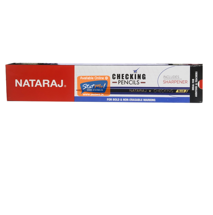 Nataraj Checking Pencils Blue (Pack of 10) – StatMo
