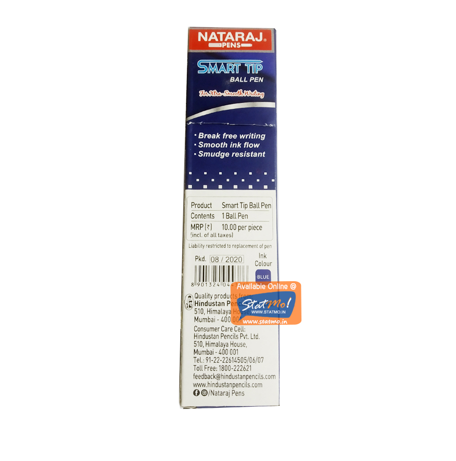 Nataraj Smart Tip Ball Pens (Pack of 10) – StatMo