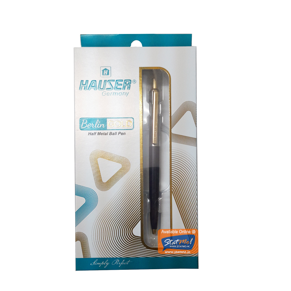 Hauser Berlin Gold Half Metal Ball Pen – StatMo