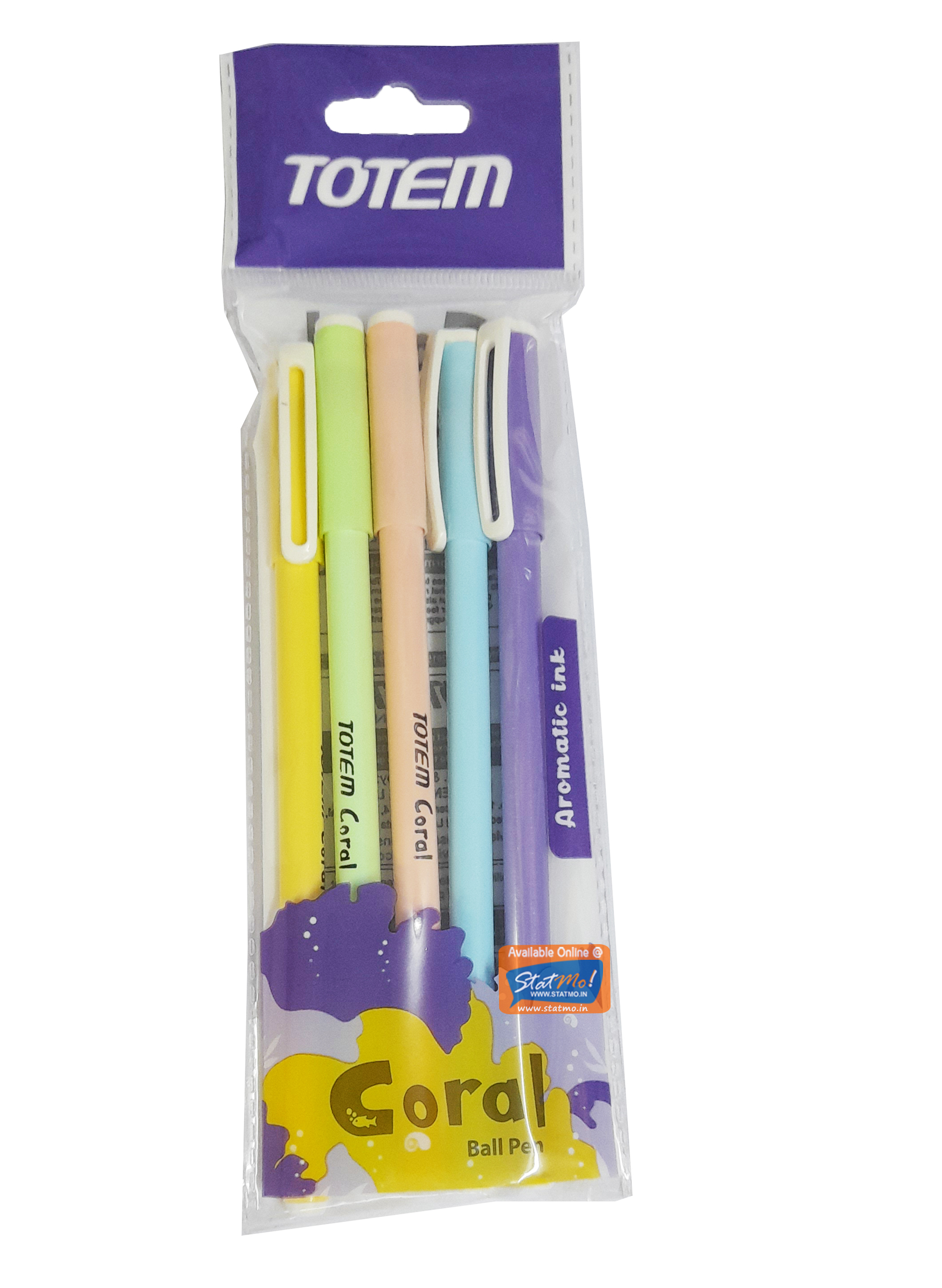 Win Totem Coral Ball Pens (Pack of 10) – StatMo
