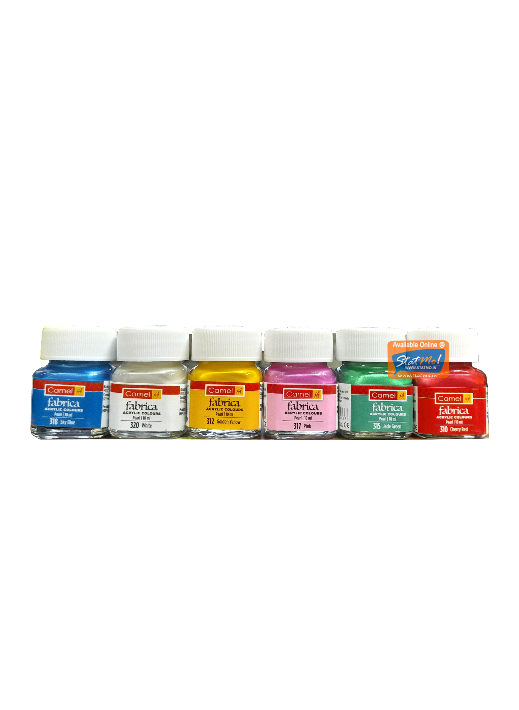 Camel Fabrica Acrylic Colours Pearl 6 Shades 10Ml – StatMo