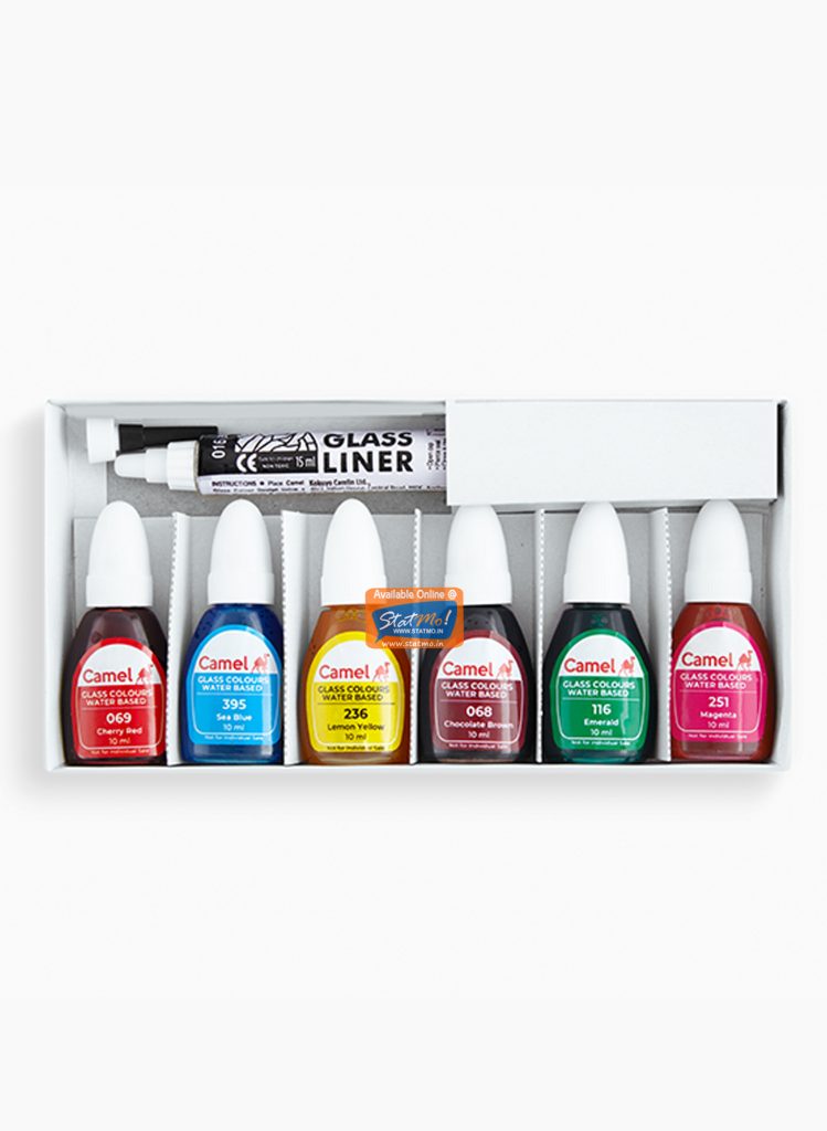 Camel Glass Colours Water Based 6 Shades 10Ml – StatMo