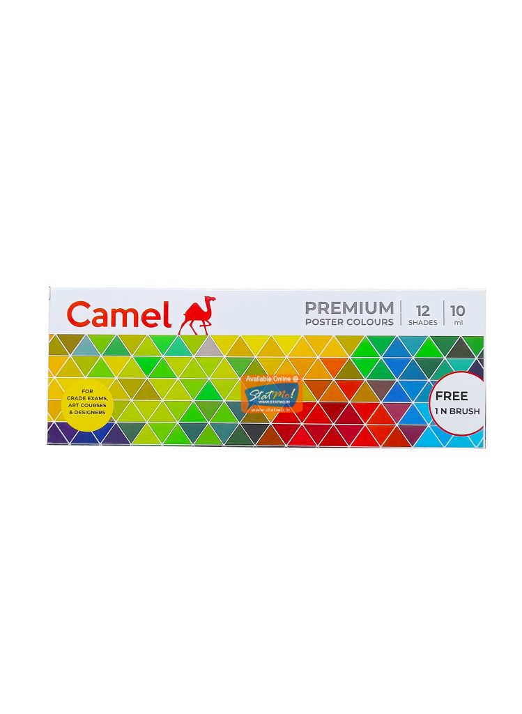 Camel Premium Poster Colours 12 Shades 10Ml – StatMo