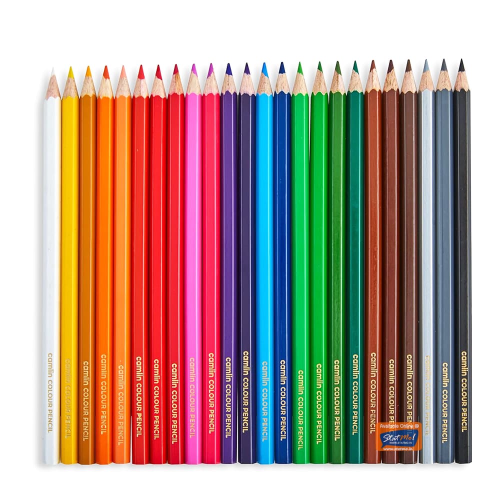 Camlin Colour Pencils Full Size 24 Shades – StatMo