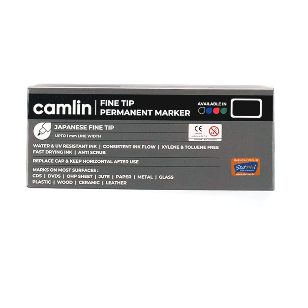 Camlin Fine Tip Permanent CD-DVD Markers (Pack of 10) – StatMo