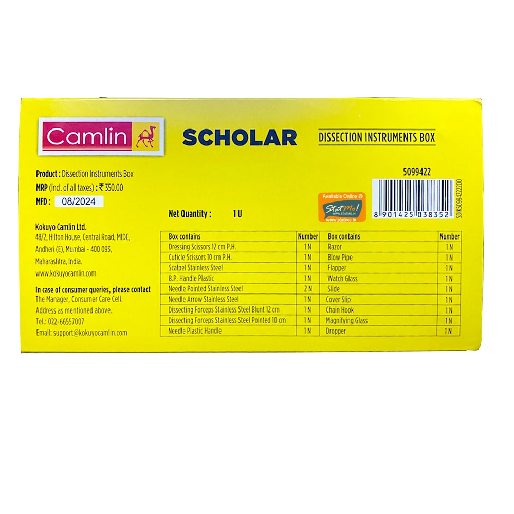 Camlin Scholar Dissection Instruments Box – StatMo
