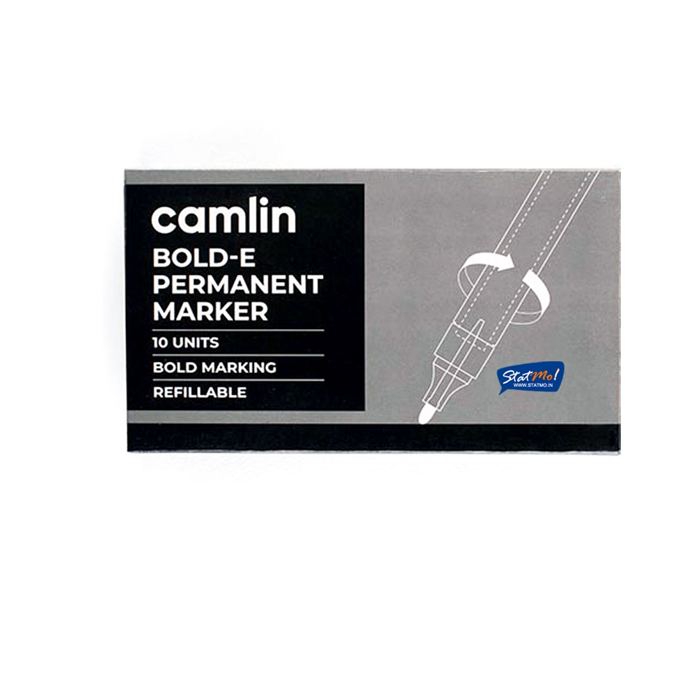 Camlin Bold-E Permanent Marker Set of 5 – StatMo