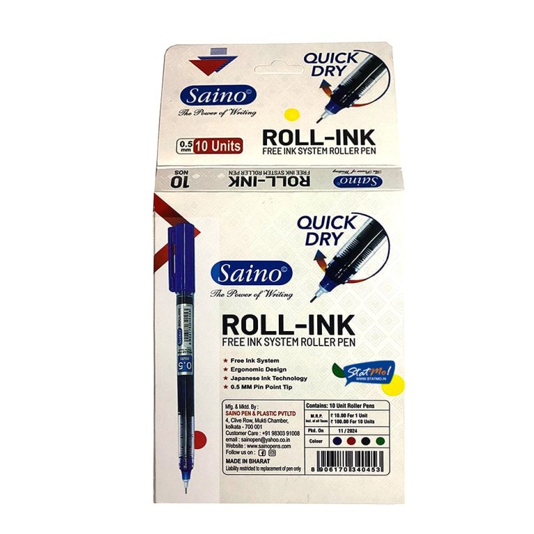 Saino Roll-Ink Free Ink System Roller Pen (Pack of 10) – StatMo