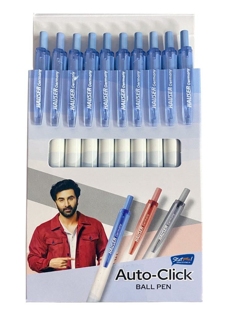 Hauser Auto-Click Ball Pen (Pack of 10) – StatMo