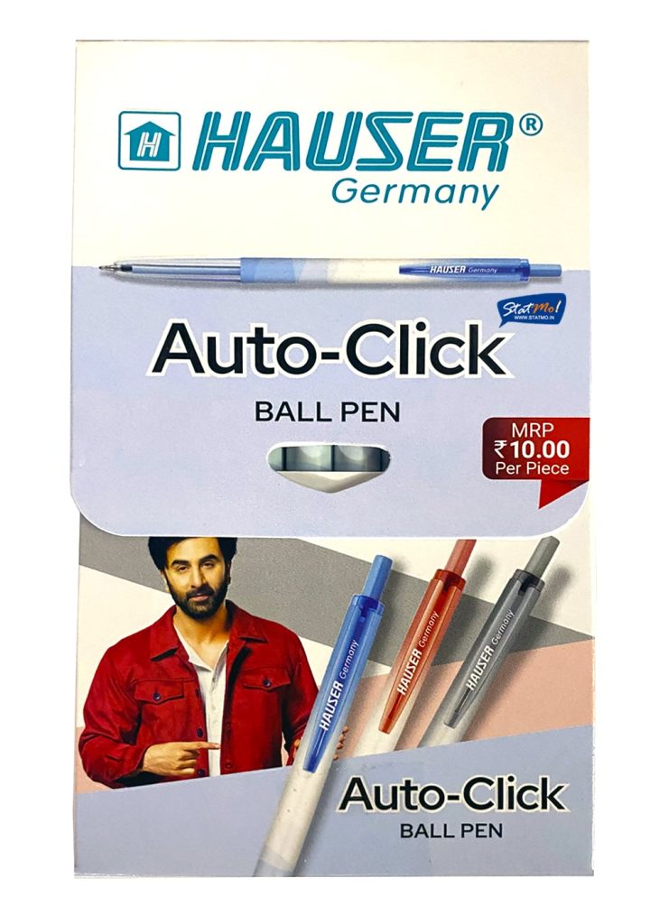 Hauser Auto-Click Ball Pen (Pack of 10) – StatMo